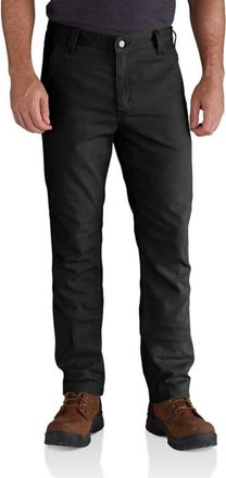 Carhartt Work in Progress Herren Rugged Flex Straight Fit 5-Pocket Canvas-Arbeitshose, Schwarz, W34/L36