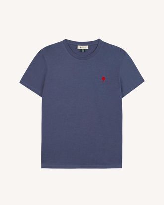 Faguo T-shirt bleu marine coton - ARCY