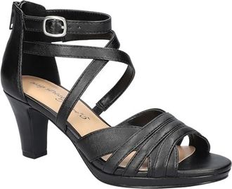 Easy Street Femme Crissa Sandale &agrave; Talon, Noir, 36.5 EU X-Large