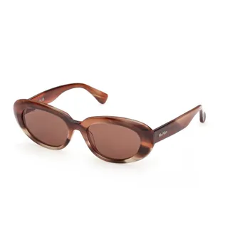 Max Mara Lunettes de soleil rondes - unisex - Accessoires - Brun - Taille: 53 MM