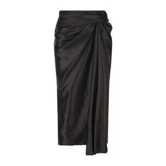 Balenciaga Schwarzer Rock mit Knotendetail - - Skirts - Damen - Schwarzk - 3XS