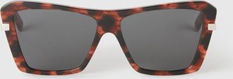 Stella McCartney Square Cat-Eye Sunglasses, Woman, Red Animalier