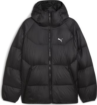 Puma Herren Daunen-Pufferjacke mit Kapuze XL, Black