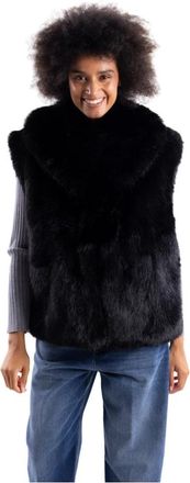 Brand Unique Fellweste - - Jackets - Damen - Schwarzk - 2XL