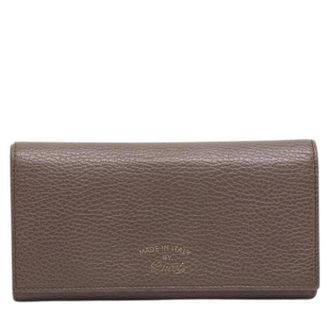 Gucci Portefeuille Continental Swing Pre-owned - Femme - Pre-owned - Gris - Taille: ONE Size
