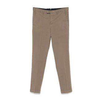 Pantaloni Torino Schmal Geschnittene Hose Hellbraun Stilvoll - - Trousers - Herren - Grau - S