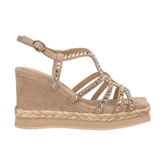 Alma En Pena Alma EN Pena, Femme, Chaussures, Beige, Taille: 41 EU Talon compens&eacute; haut bout carr&eacute;
