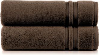 Egeria Manhattan Gold Duschtuch, 70x140 cm,Weiches, hoch absorbierendes, schnell trocknendes duscht&uuml;cher gro&szlig; f&uuml;r den t&auml;glichen Gebrauch, 2 Pack, Dunkelschok