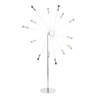 NUOBESTY Fotohalter Sky Wheel Form mit Clips Stabiler Eisendraht Bilderst&auml;nder f&uuml;r Tischdekoration Vielseitiger Kartenhalter f&uuml;r B&uuml;ro und Zuhause Silberfarben 