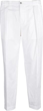 BRIGLIA 1949 Homme, Pantalons, Blanc, Taille: S Chinos