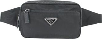 Prada unisex, Pre-owned, Noir, Taille: ONE Size Sac Banane en Nylon Pre-owned