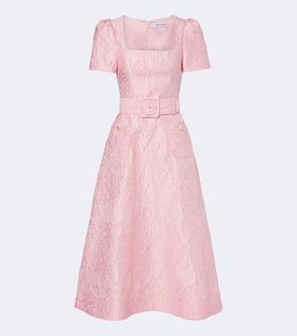 Rebecca Vallance Robe midi Helmsley en jacquard