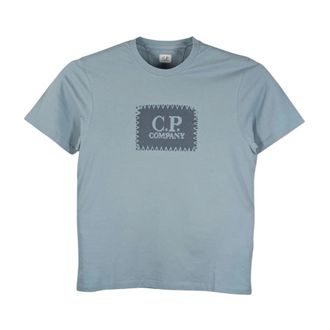 C.P. Company C.p. Company, Homme, Tops, Bleu, Taille: XL Logo-detail T-shirt