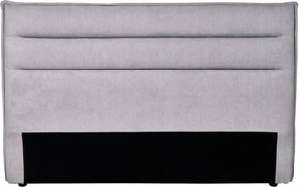 Weber Industries Kopfteil aus Daphne-Stoff, Hellgrau, 168 cm mit Füßen