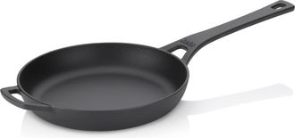 KELA Gusseisen Bratpfanne 28 cm CALIDO, Bratpfanne Induktion, emailliert, Induktionspfanne, hitzebeständig bis 300°C, schwarz
