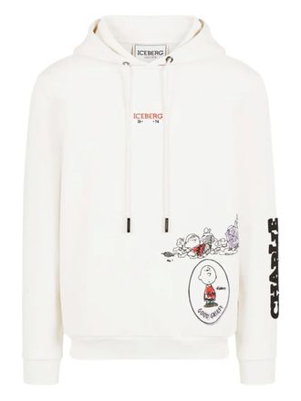 Iceberg hoodie &agrave; d&eacute;tail de logo - Tons neutres