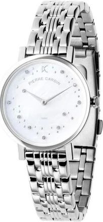 Pierre Cardin Femme, Accessoires, Gris, Taille: ONE Size Montre habill&eacute;e de luxe en acier inoxydable