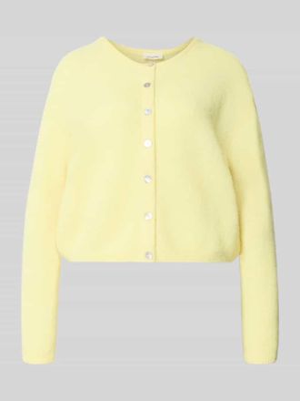 American Vintage Relaxed Fit Strickjacke aus Woll-Mix mit Leinen-Anteil