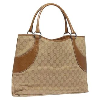 Gucci Pre-owned Toile sacs-gucci - Femme - Pre-owned - Beige - Taille: ONE Size