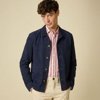 Bexley Faustin - Blousons et vestes Cuir homme bleu marine