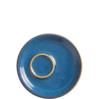 Kahla Homestyle Untertasse 11,7 cm atlantic blue orientalisches Geschirr aus Porzellan mit Steingut- und Keramiklook kleine flache Untertasse f&uuml;r Espresso- 