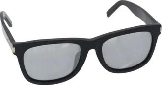 Saint Laurent Pre-owned Plastique lunettes-de-soleil - Femme - Pre-owned - Noir - Taille: ONE Size