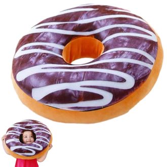 Generic Donut-Kissen - niedliches rundes Kissen, dekoratives Plüschkissen, Spielzeug für Partygeschenke, Dekorationen für Partyzubehör, Geschenk für