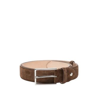 Doucal's Ceinture ajustable en daim - Homme - Accessoires - Brun - Taille: 95 CM