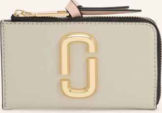 Marc Jacobs Saffiano-Geldb&ouml;rse The Snapshot Top Zip Multi Wallet grau
