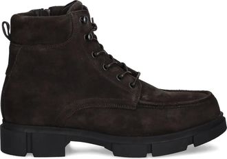 Guess Co Schnürstiefel mit Reißverschluss - Braun