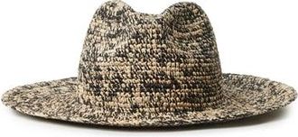 Saison 1865 Chapeau en paille tachet&eacute; Fedora