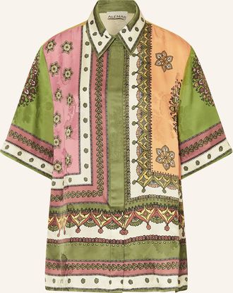 Alemais Alémais Hemdbluse Contina Aus Satin gruen