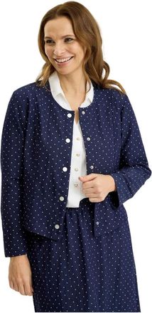 In Front IN Front, Femme, Vestes, Bleu, Taille: 40 FR Petites Lampes