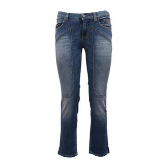 Jeckerson Urlaub gewaschene Hose - - Jeans - Damen - Blau - W25