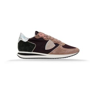Philippe Model Schn&uuml;rschuhe f&uuml;r Damen aus Leder und Stoff - - Shoes - Damen - Mehrfarbig - 37 EU