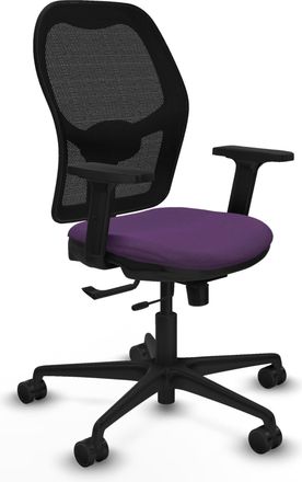 Piqueras y Crespo Ergonomischer Stuhl aus Netzstoff mit 2D-Armen, h&ouml;henverstellbare Lendenwirbelst&uuml;tze, ausgestattet mit Syncro/Traslack und eingespritztem Schaum. Mit 