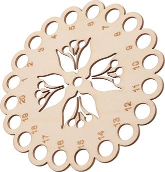 Aboofan Holz Stickgarn Organizer Kreuzstich Fadenspulen Halterungsbrett Langlebig und Leicht Pr&auml;zise Gefertigt mit Lebendigem Tulpenmuster f&uuml;r Handarbeits N&auml;h