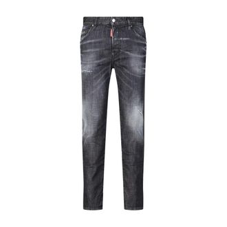 Dsquared2 Homme, Jeans, Gris, Taille: XL Jean skater urbain avec détails détruits