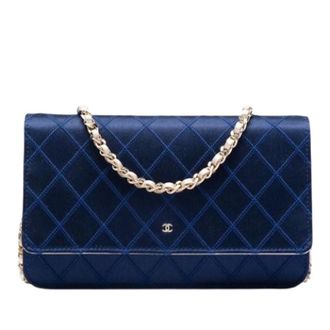 Chanel Pre-owned Wallet on Chain - Femme - Pre-owned - Bleu - Taille: ONE Size