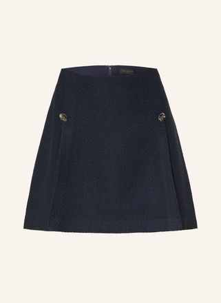 Ted Baker Boucl&eacute;-Rock Floxas Mit Glitzergarn blau