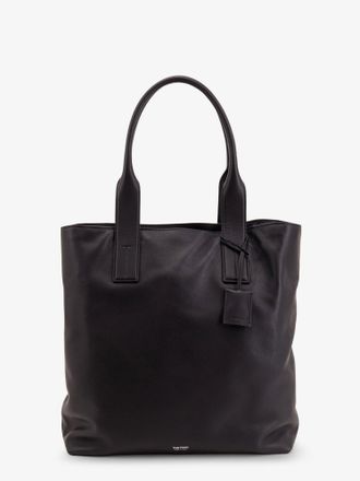 Tom Ford Leather shopping bag with logo lettering on the bottom - TOM FORD - gender_Man