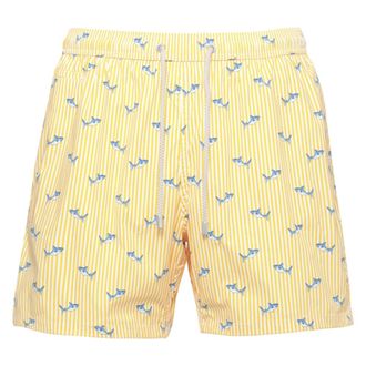Saint Barth Homme, Maillots de bain, Jaune, Taille: L Lighting Micro Stretch Swim Shorts