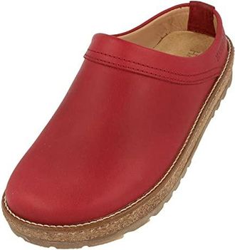 Haflinger Sabots en Cuir pour Femmes Travel-Classic 818010, Pointure:42 EU, La Couleur:Rouge