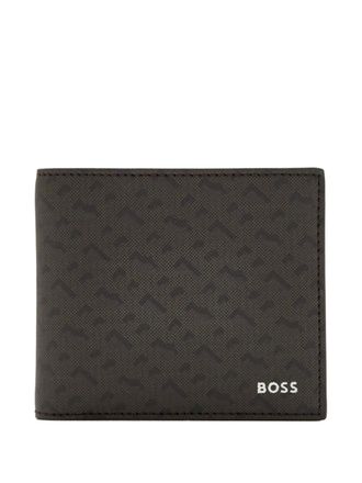 BOSS Portemonnaie mit Muster - Braun