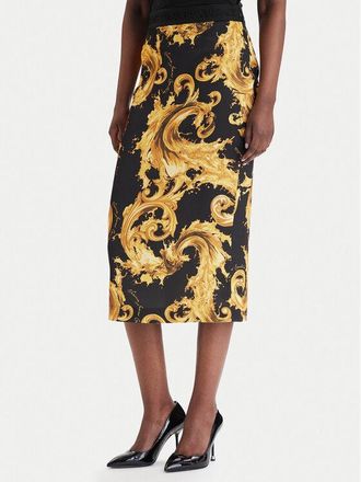 Versace Jeans Couture Bleistiftrock 80HAE806 NS820 Schwarz Slim Fit