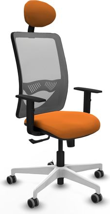 Piqueras y Crespo 8-Stunden-B&uuml;rostuhl Zulema mit 1D-Armen, h&ouml;henverstellbarer Lendenwirbelst&uuml;tze und festem Kopfteil, ausgestattet mit 3 Positionen und Schneidschaum, G