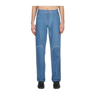 Mainline:RUS/Fr.CA/DE Homme, Jeans, Bleu, Taille: W28 Jean à Bordures Contrastées