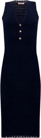 Twinset Femme, Robes, Bleu, Taille: 38 FR Knitted Dress