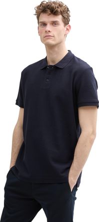 Tom Tailor T-Shirt mit Logo-Label, Dove Blue White fine Stripe, XXXL