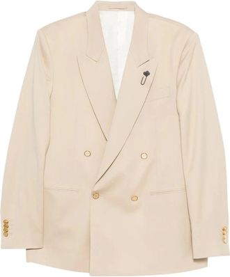 Lardini Homme, Vestes, Beige, Taille: XS Veste crois&eacute;e